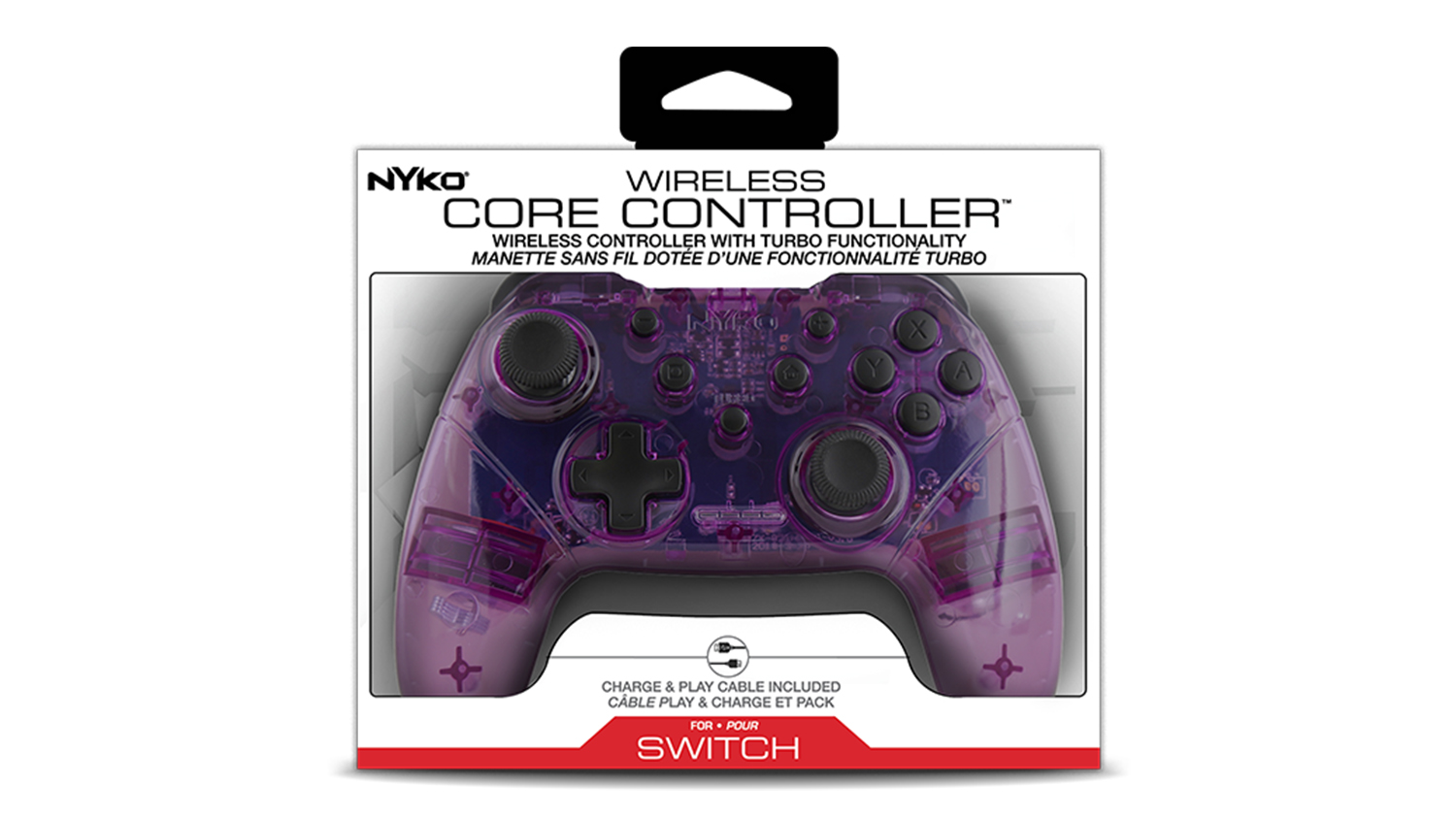 Nyko Wireless Core Controller for Nintendo Switch - Purple/White | Harvey Norman New Zealand