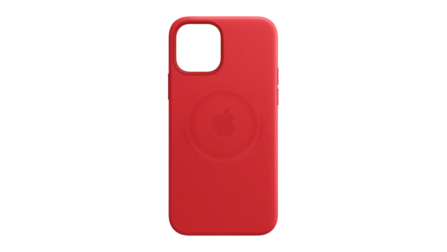 Apple Leather Case with MagSafe for iPhone 12/12 Pro - (PRODUCT)RED ...