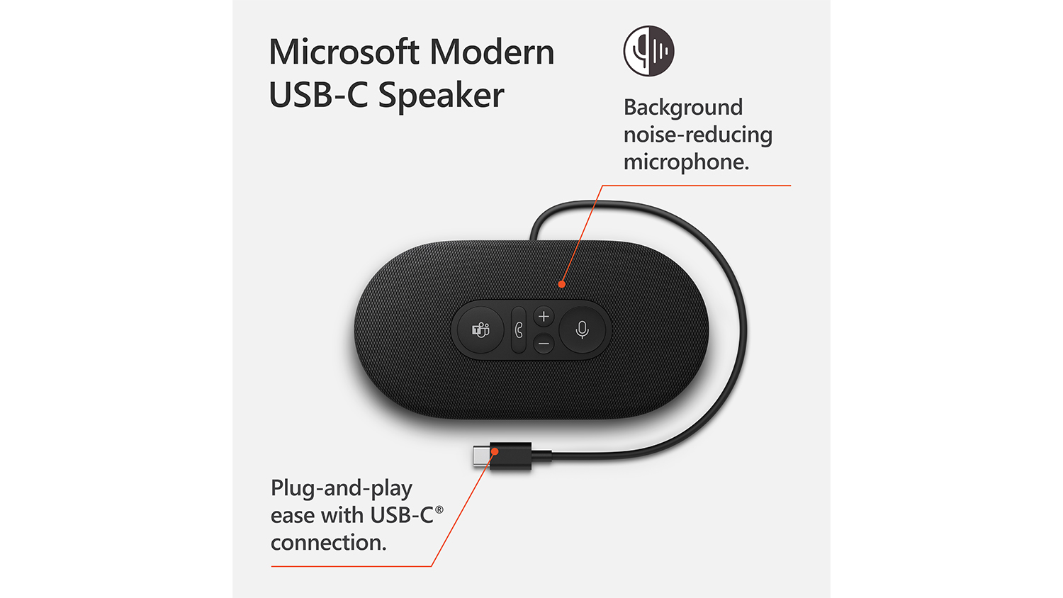 Microsoft Modern USB-C Speaker | Harvey Norman New Zealand