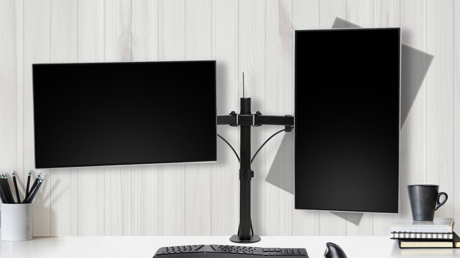 Kensington Smartfit Ergo Dual Extended Monitor Arm | Harvey Norman New ...