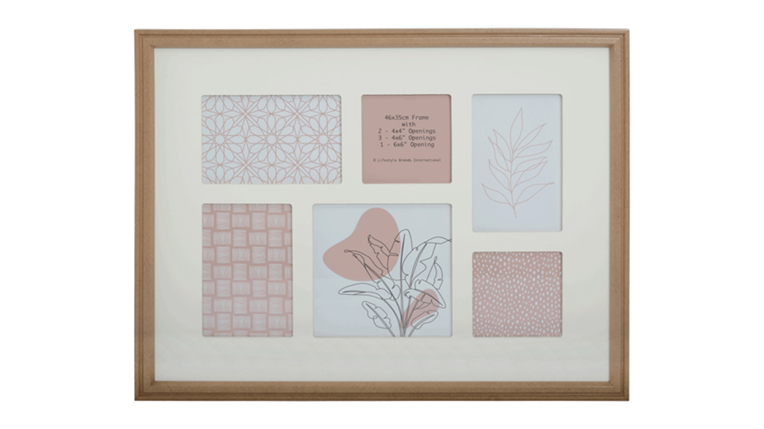 UR1 Tully 6 Opening Photo Frame - Natural | Harvey Norman New Zealand