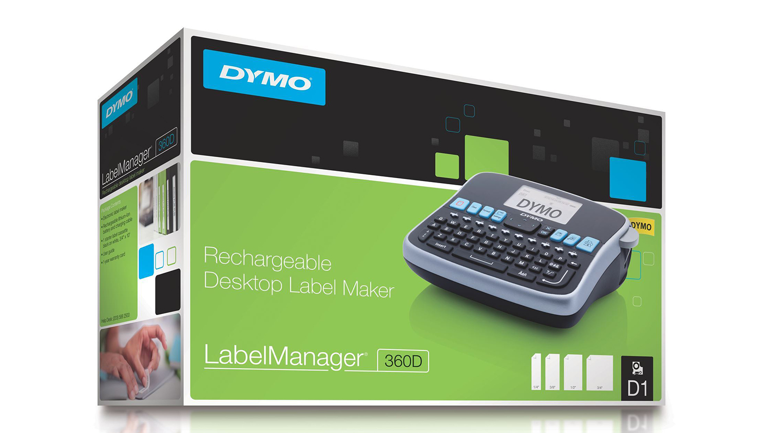 Dymo LabelManager 360D Rechargeable Hand-Held Label Maker | Harvey ...