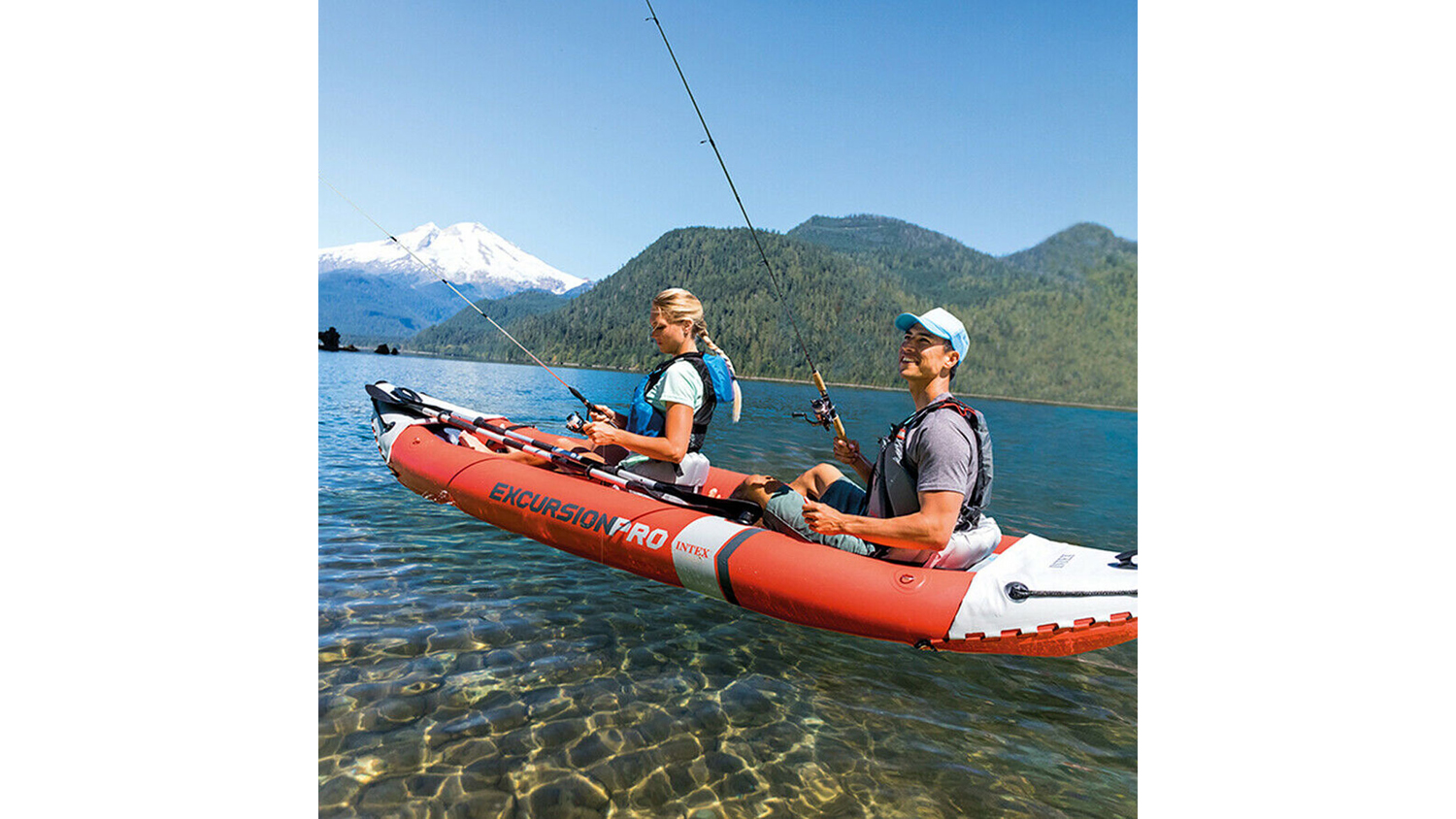 Intex Excursion Pro K2 2-Seater Inflatable Kayak | Harvey Norman New ...