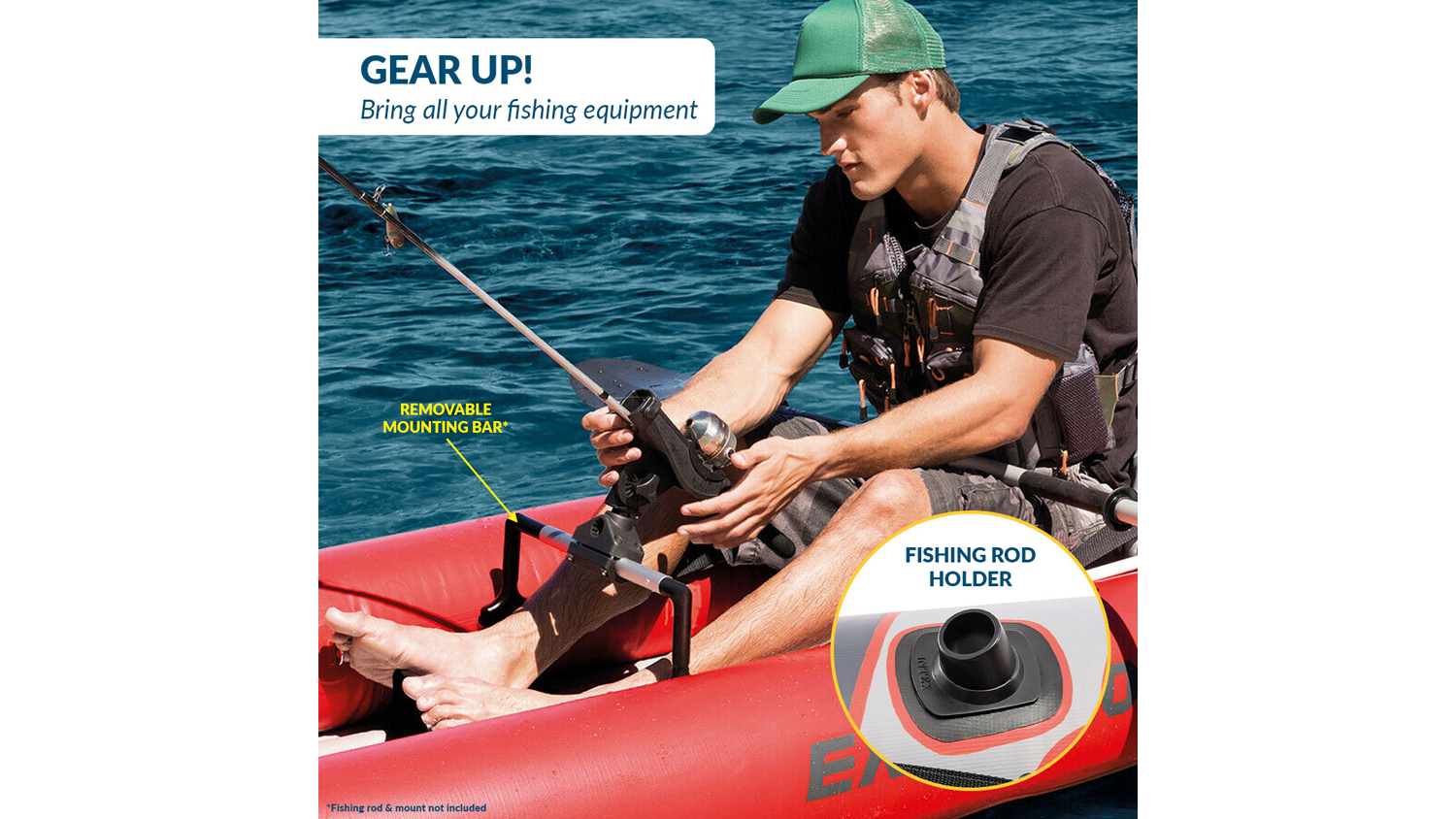 Intex Excursion Pro K2 2-Seater Inflatable Kayak | Harvey Norman New ...