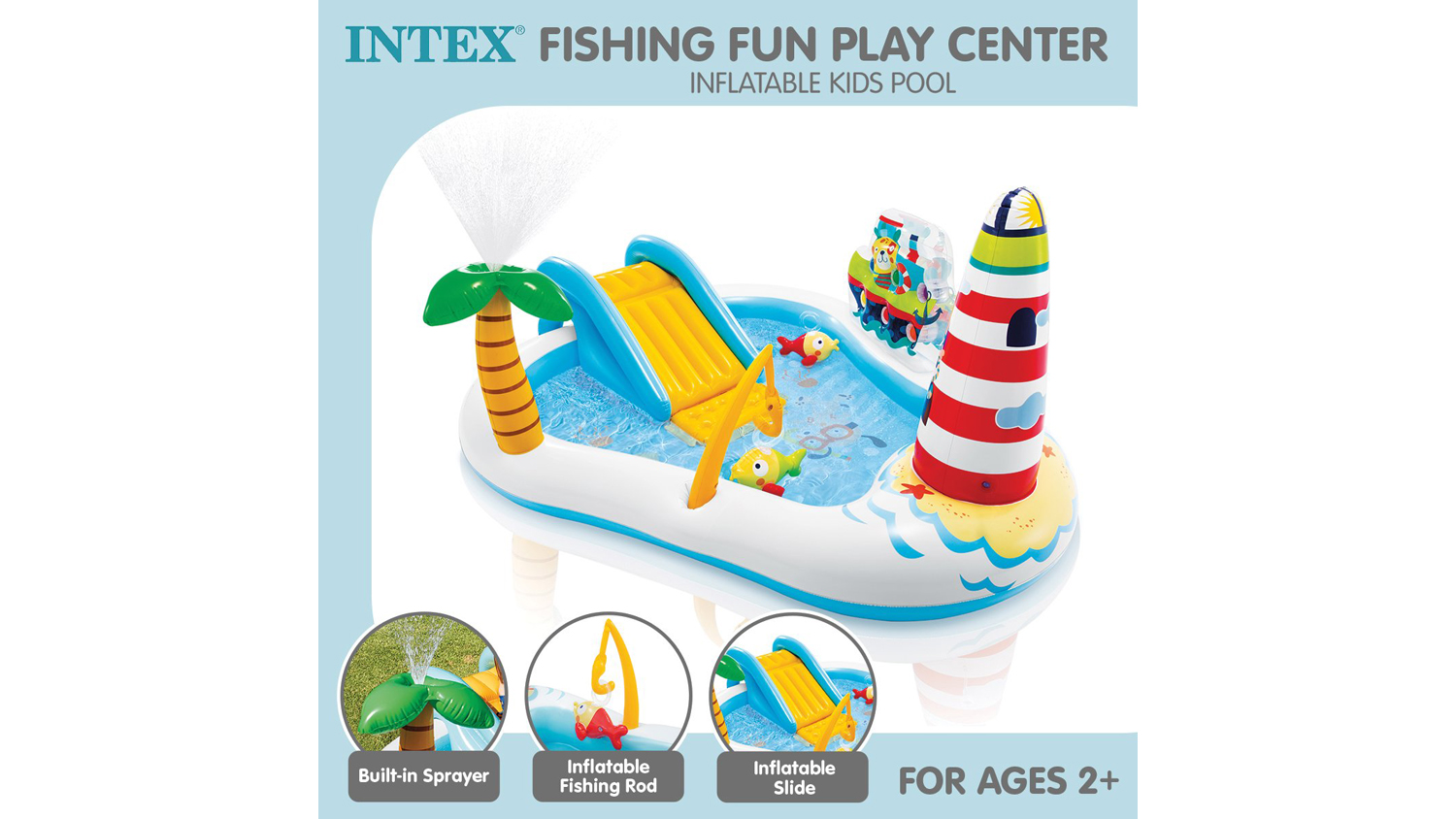 Intex Fishing Fun Play Centre Inflatable Kids Pool | Harvey Norman New ...