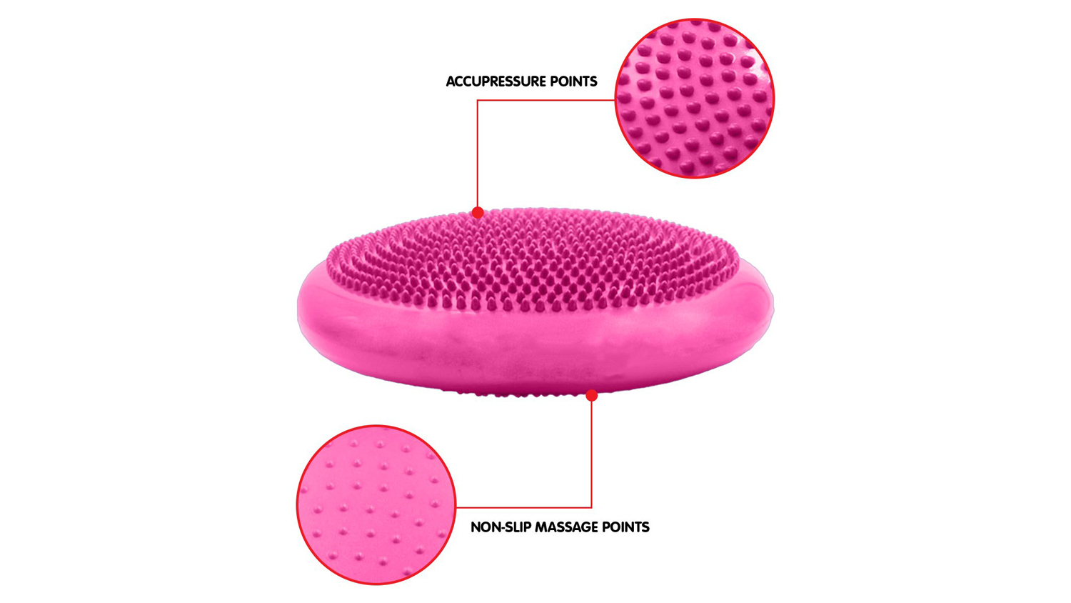 Powertrain Yoga Disc Balance Trainer - Pink | Harvey Norman New Zealand