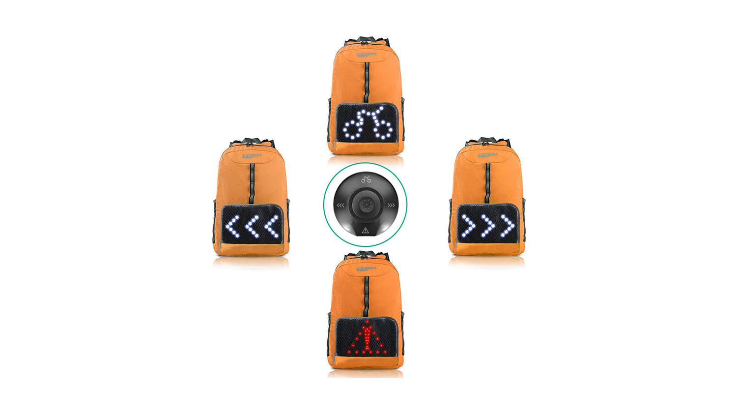 JCM Bike LED Indicator Backpack - Orange | Harvey Norman New Zealand