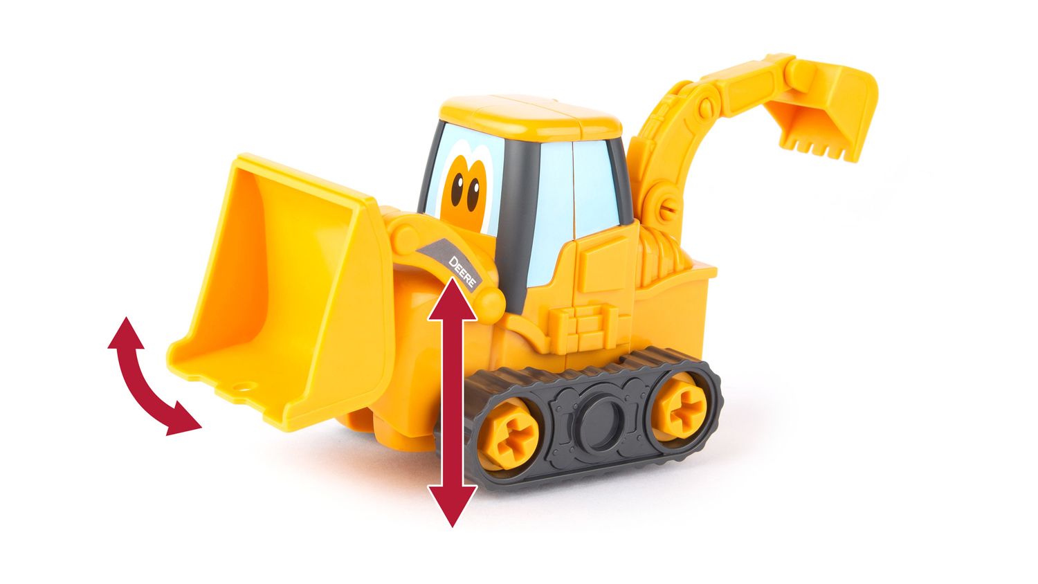 John Deere Toy Build A Buddy Construction Backhoe Loader | Harvey ...