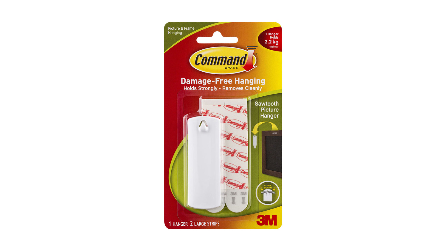 Command Poster Hanger Large - White Sawtooth | Harvey Norman New Zealand