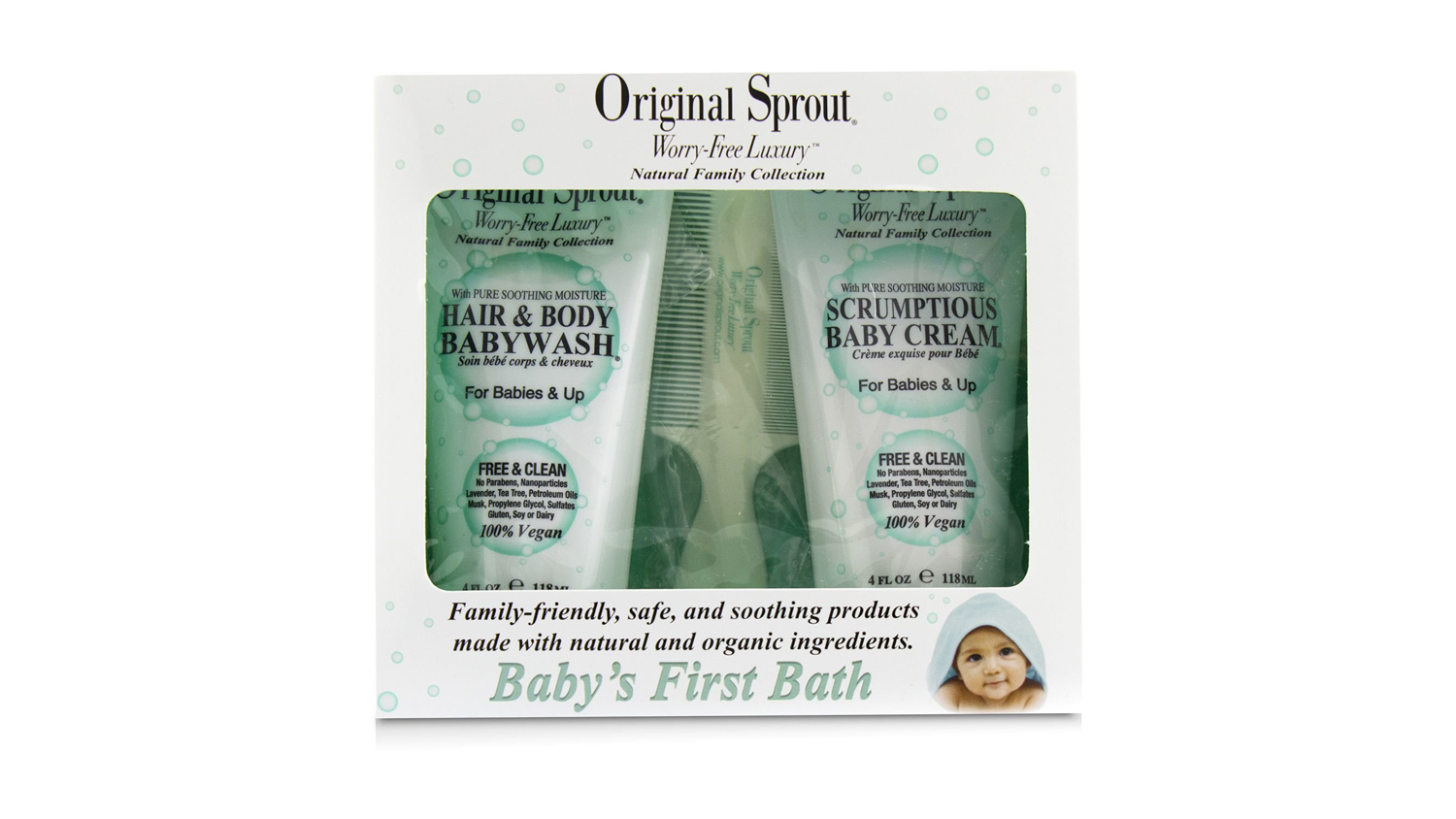 Baby's First Bath Kit: 1x Hair and Body Baby Wash 118ml + 1x ...