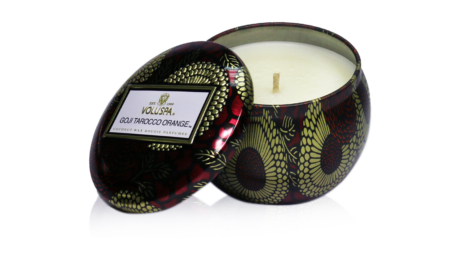 Voluspa Mini Tin Candle - Goji Tarocco Orange - 113g/4oz | Harvey ...