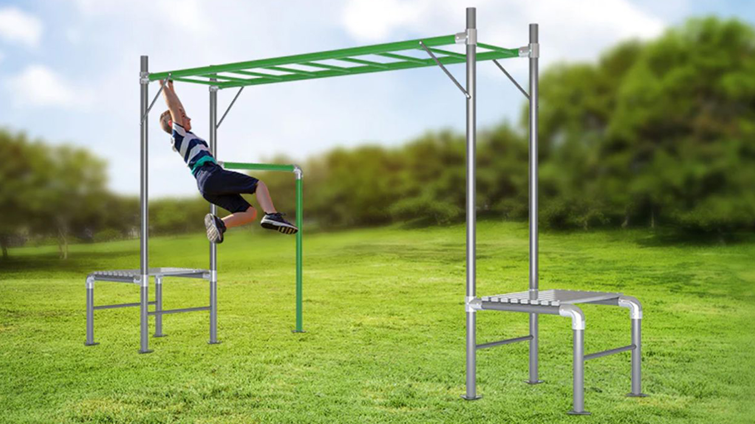 Green Spider "Waiheke" Monkey Bar Gym Set | Harvey Norman New Zealand