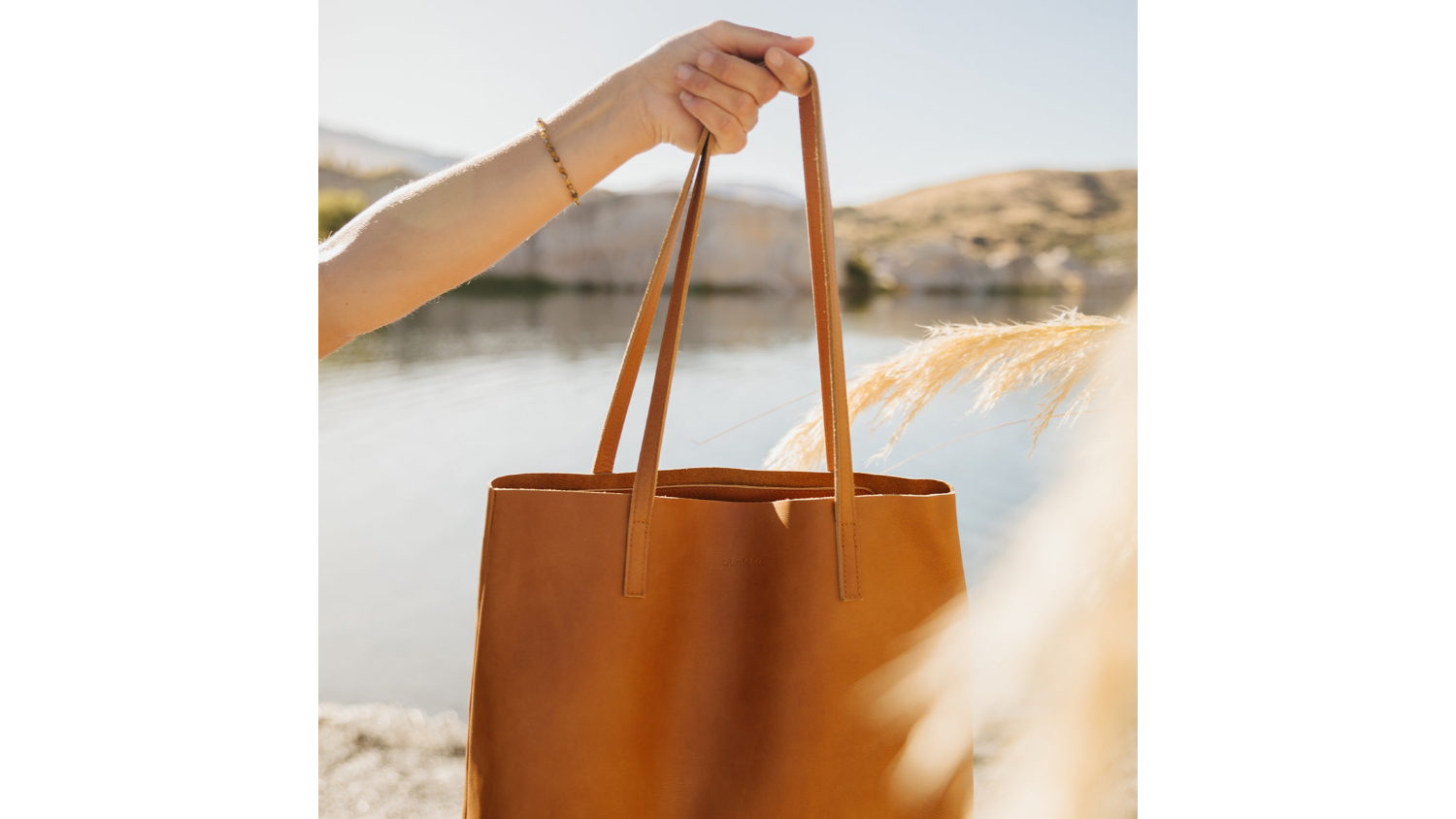 Duffle&Co "Bri" Raw Edged Tote Bag - Vintage Tan | Harvey Norman New ...