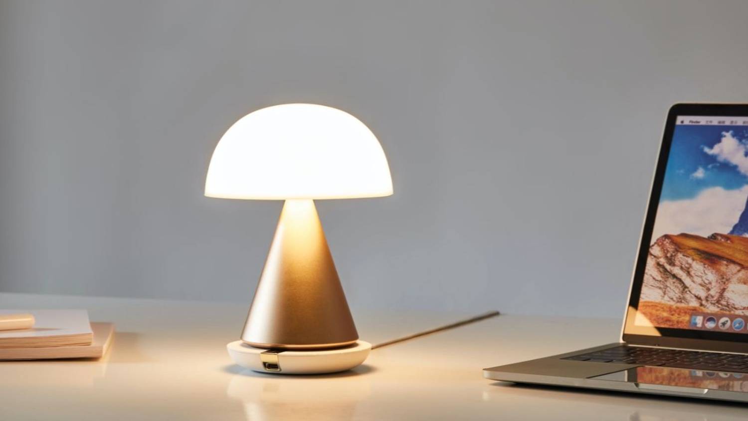 Lexon Mina L Large LED Lamp - Soft Gold | Harvey Norman New Zealand