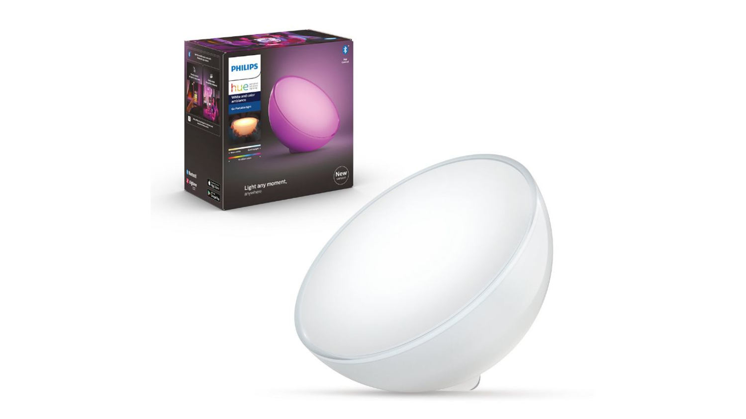Philips Hue RGB LED Colour Go V2 Lamp - White | Harvey Norman New Zealand