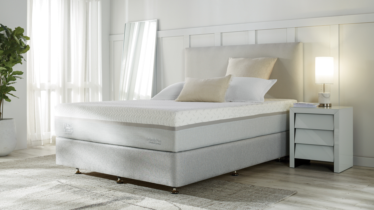 Embody Plus Medium Extra Long Single Mattress by King Koil | Harvey ...