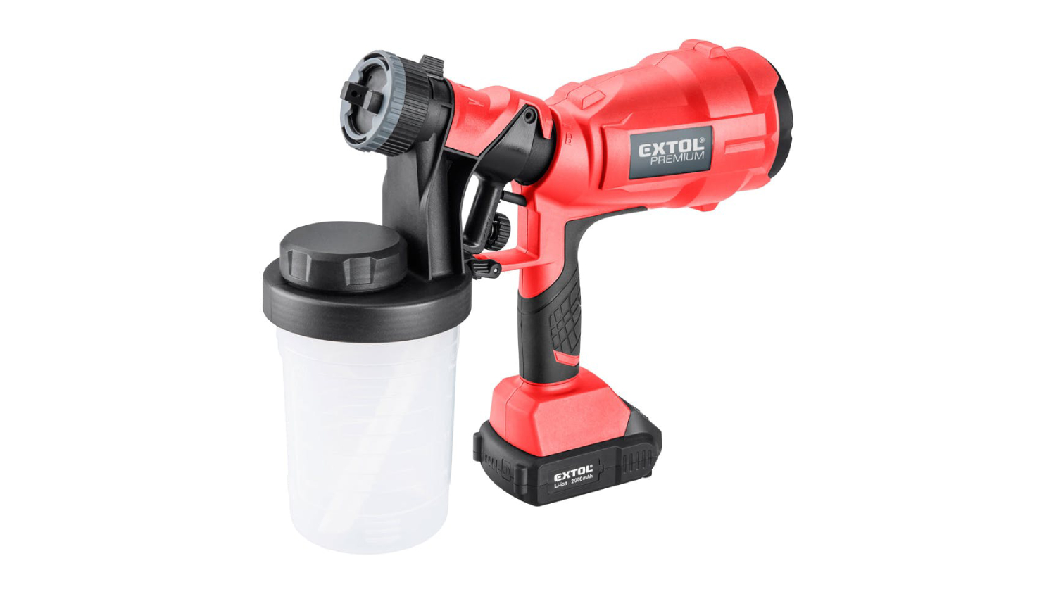 Extol SHARE20V Cordless HVLP Spray Gun with 2000mAh Battery | Harvey ...