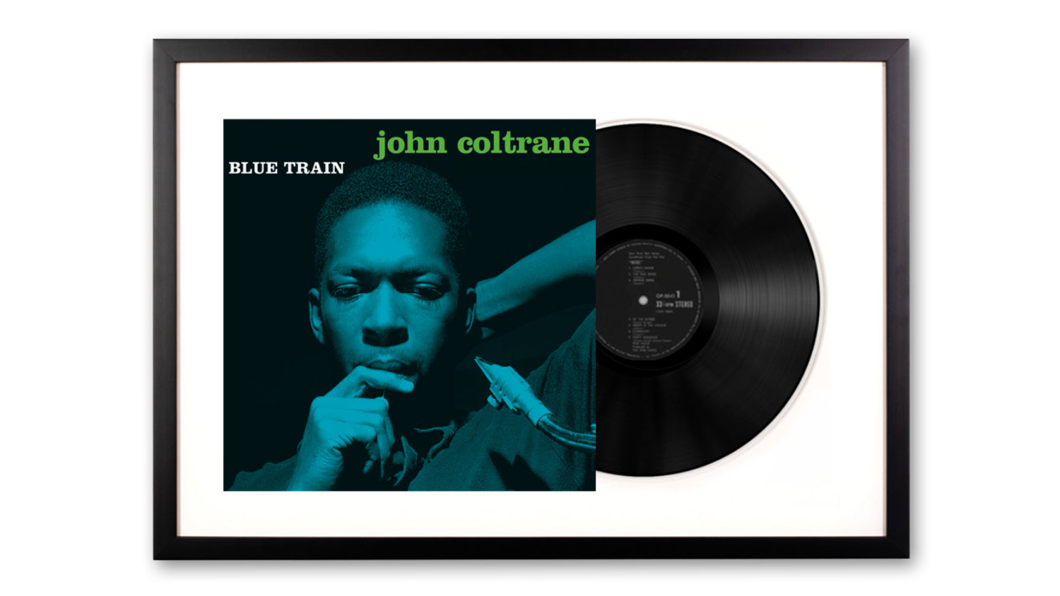 John Coltrane - Blue Train Framed Vinyl + Album Art | Harvey Norman New ...