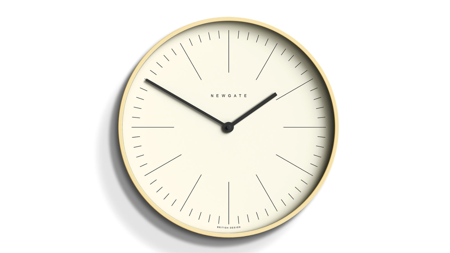Newgate "Mr. Clarke" Wall Clock - Pale Wood/Cream Dial | Harvey Norman ...