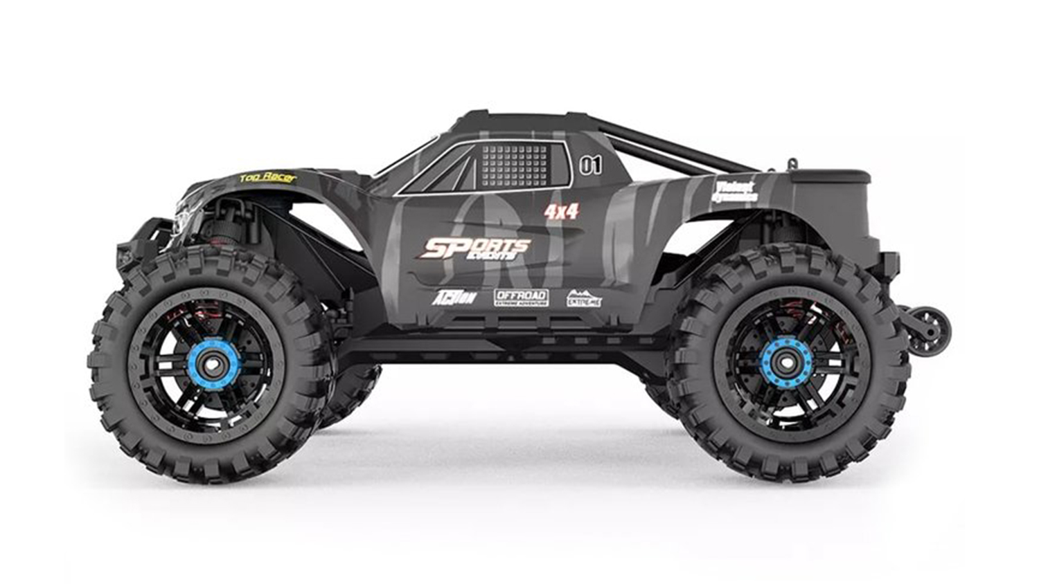 KFPLAN KF10 Hi-Speed Remote Controlled Off-Road Monster Truck - Black ...