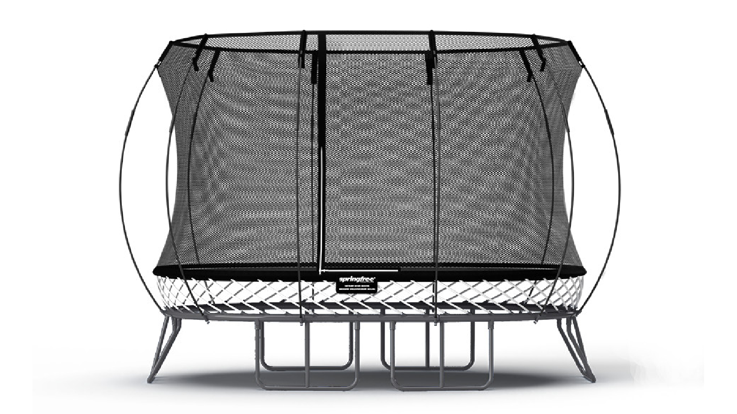 Springfree Premium Colour Medium Oval Trampoline 3.4 x 2.4m - Gunmetal ...