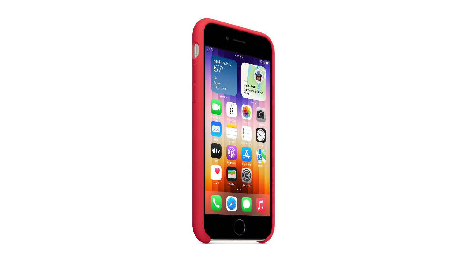 iPhone SE Silicone Case - Red | Harvey Norman New Zealand