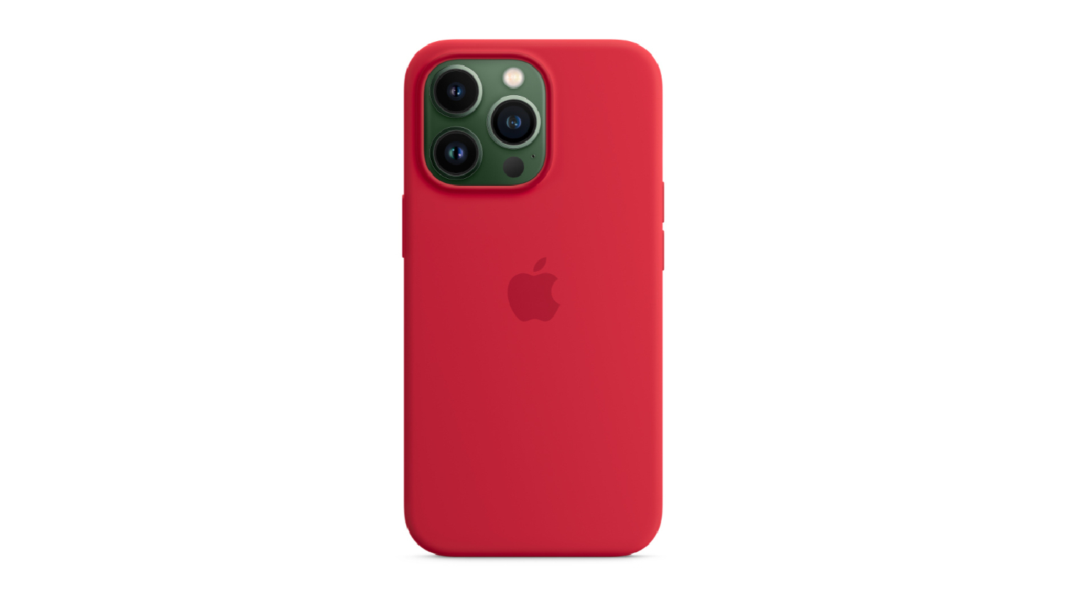 iPhone 13 Pro Max Silicone Case with MagSafe - Red | Harvey Norman New ...