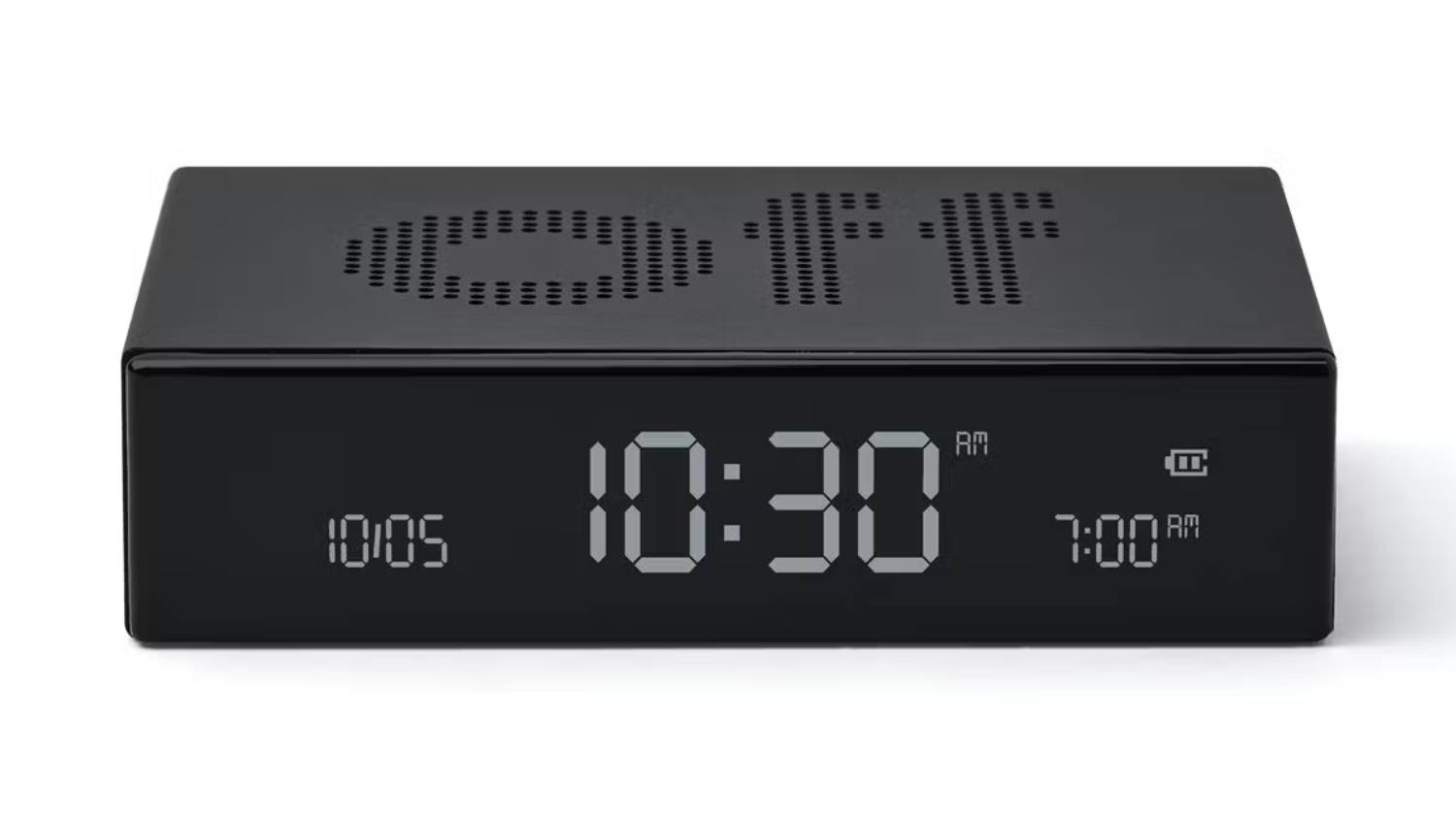 Lexon Flip Premium Alarm Clock - Black | Harvey Norman New Zealand
