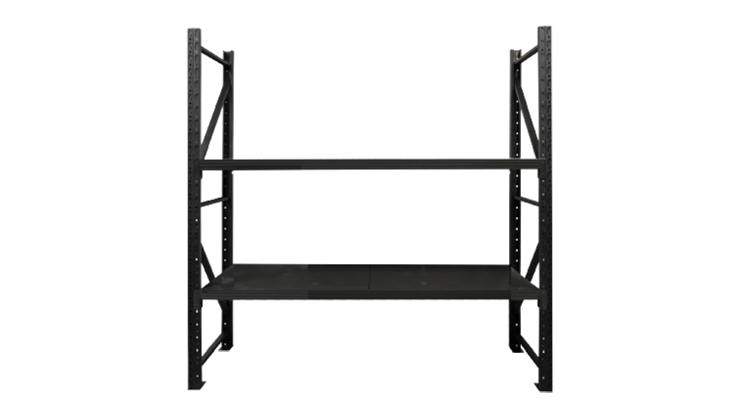 TSB Living 2-Tier Longspan Shelving Unit 2m - Black | Harvey Norman New ...