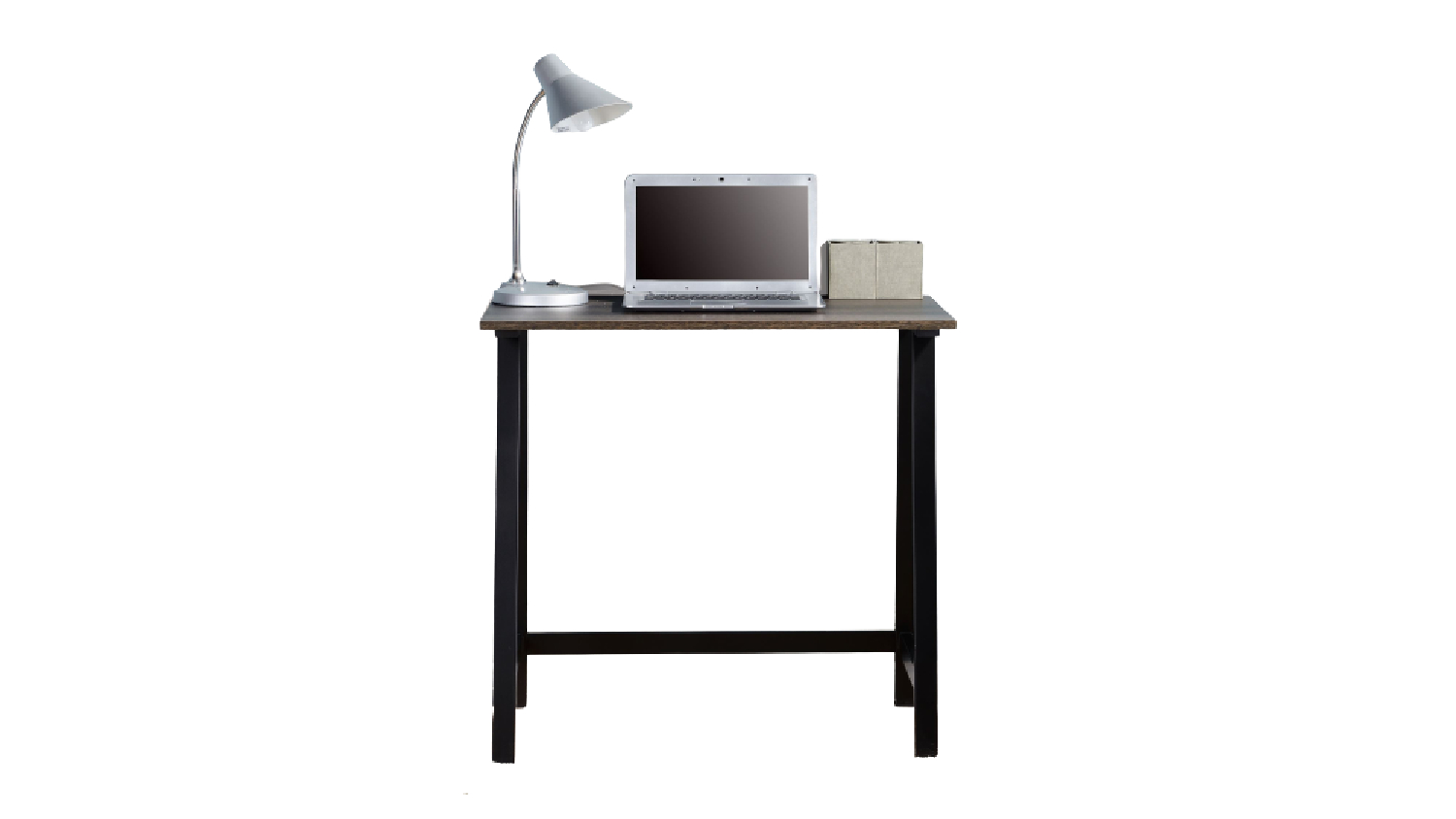TSB Living Metal Frame Desk - Dark Brown | Harvey Norman New Zealand