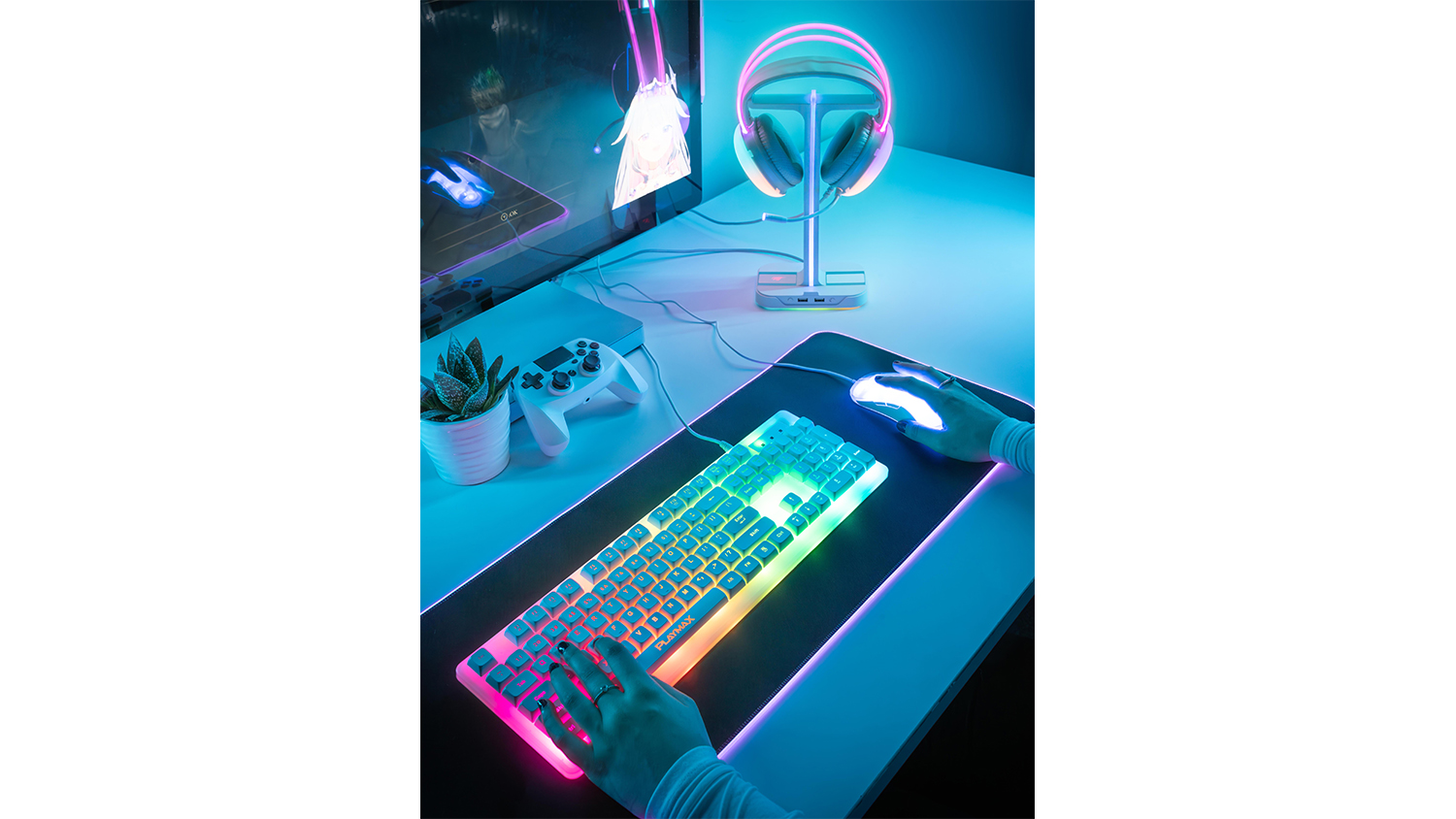 Playmax Aurora Wired Membrane Gaming Keyboard | Harvey Norman New Zealand