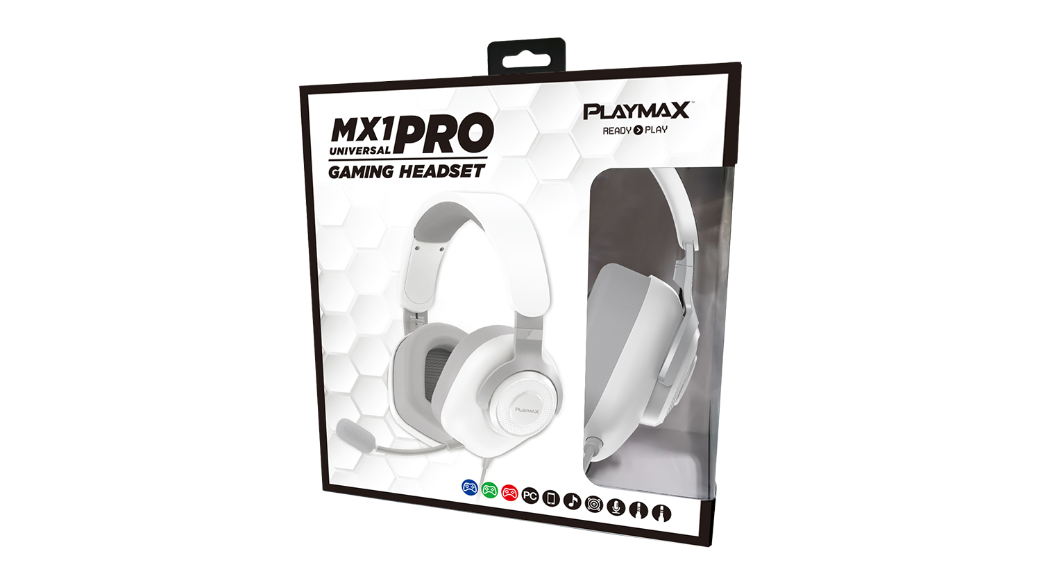 Playmax MX1 Pro Wired Over-Ear Gaming Headset - White | Harvey Norman ...