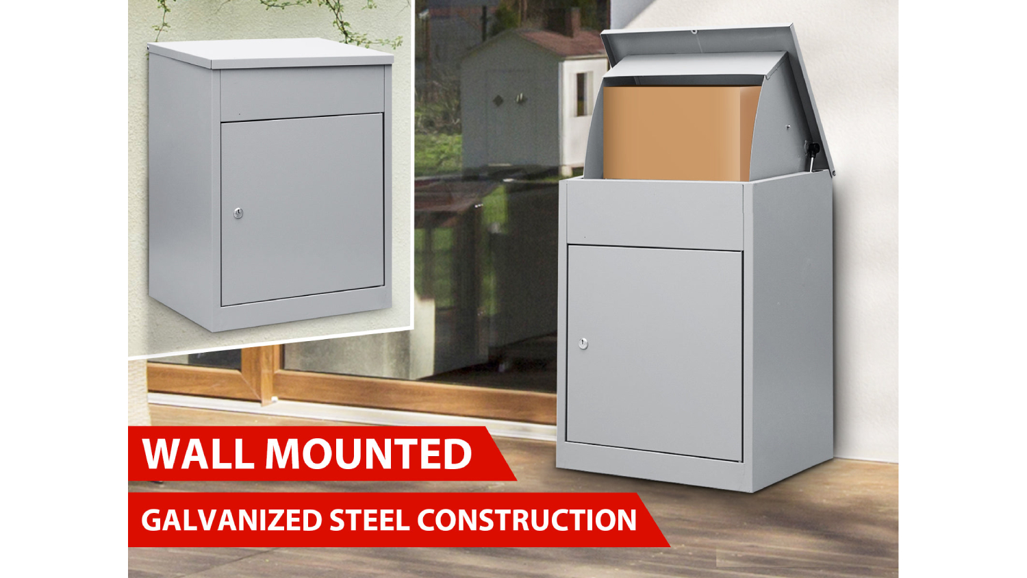 TSB Living Metal Parcel Drop Box with Lock | Harvey Norman New Zealand