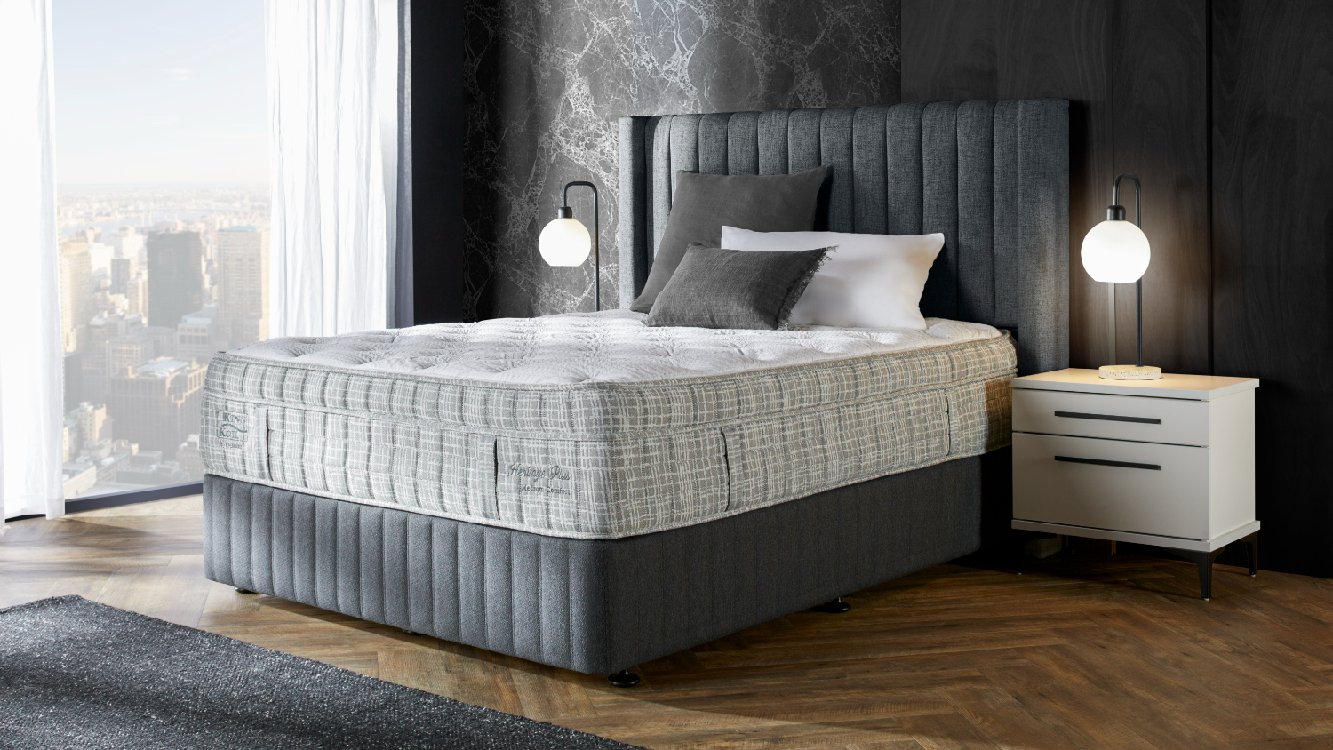 Heritage Plus Medium Extra Long Single Mattress by King Koil | Harvey ...