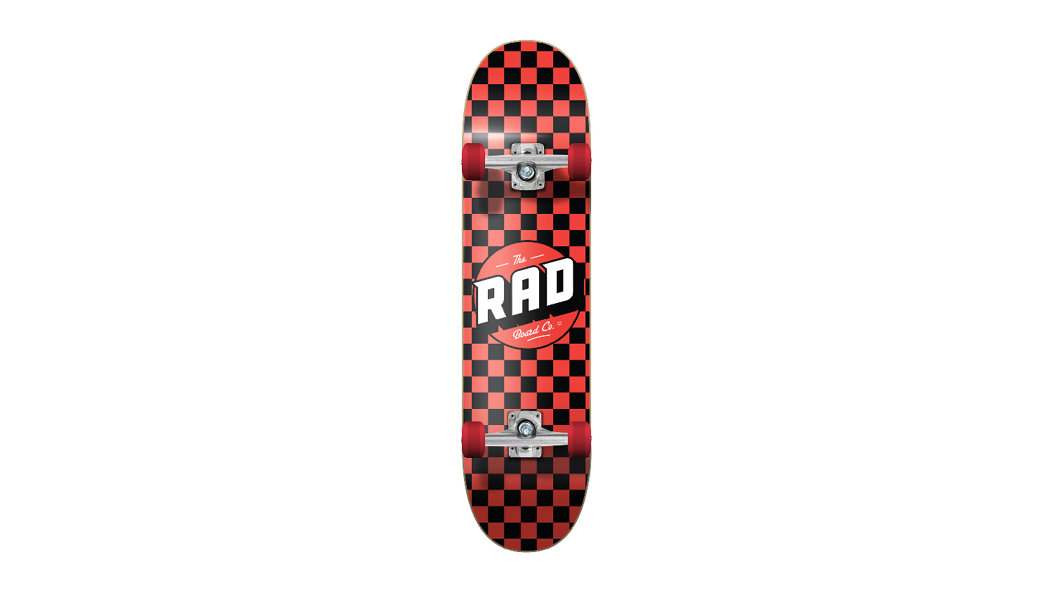 RAD Board Co. Dude Crew Complete Skateboard 17 x 78cm - Red Checkers ...