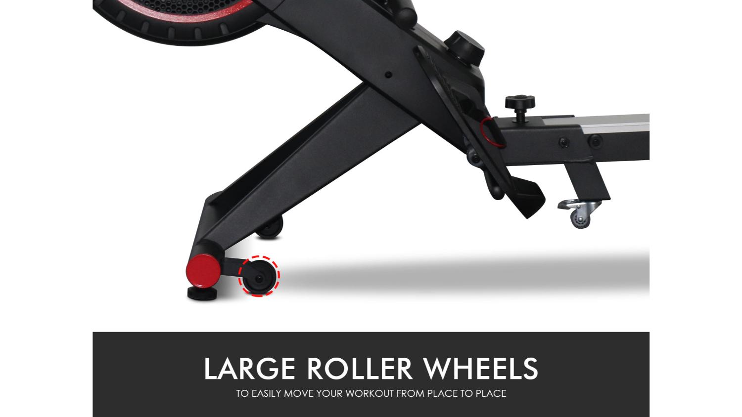 PROTRAIN Air + Magnet Resistance Rowing Machine - Black | Harvey Norman ...