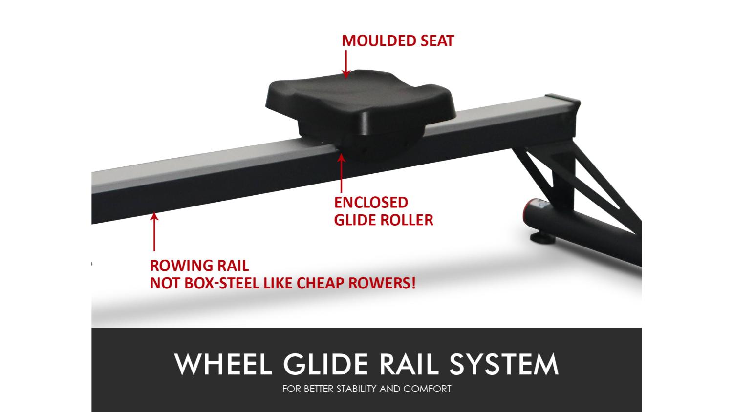 PROTRAIN Air + Magnet Resistance Rowing Machine - Black | Harvey Norman ...
