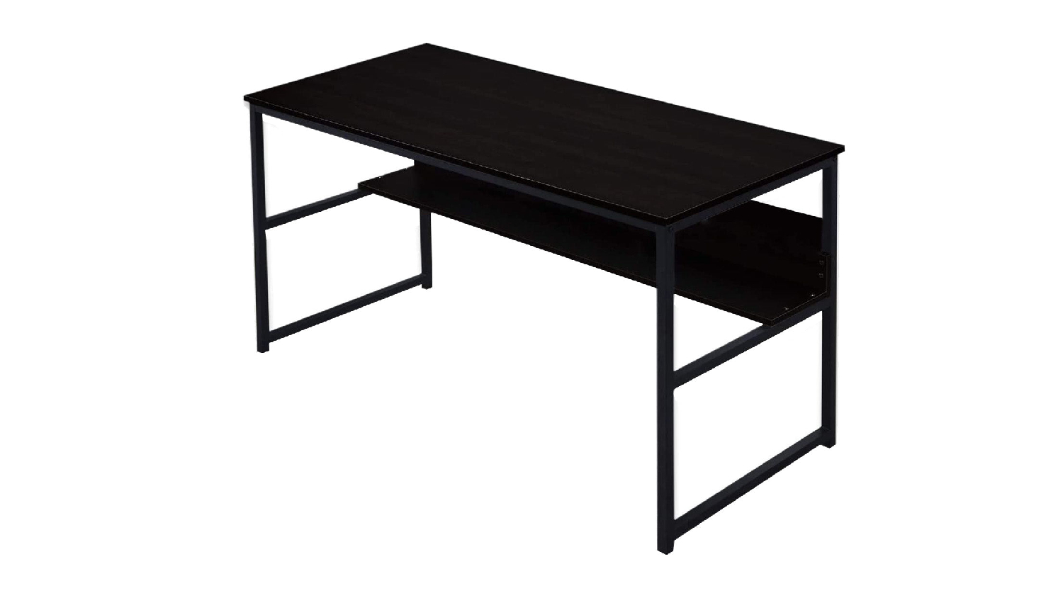 TSB Living Coelsh Desk with Bookshelf - Black | Harvey Norman New Zealand