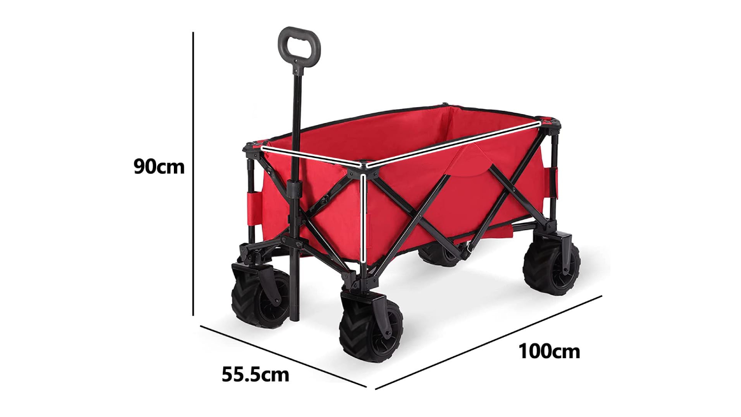 TSB Living Seaton Folding Canvas Wagon - Red | Harvey Norman New Zealand