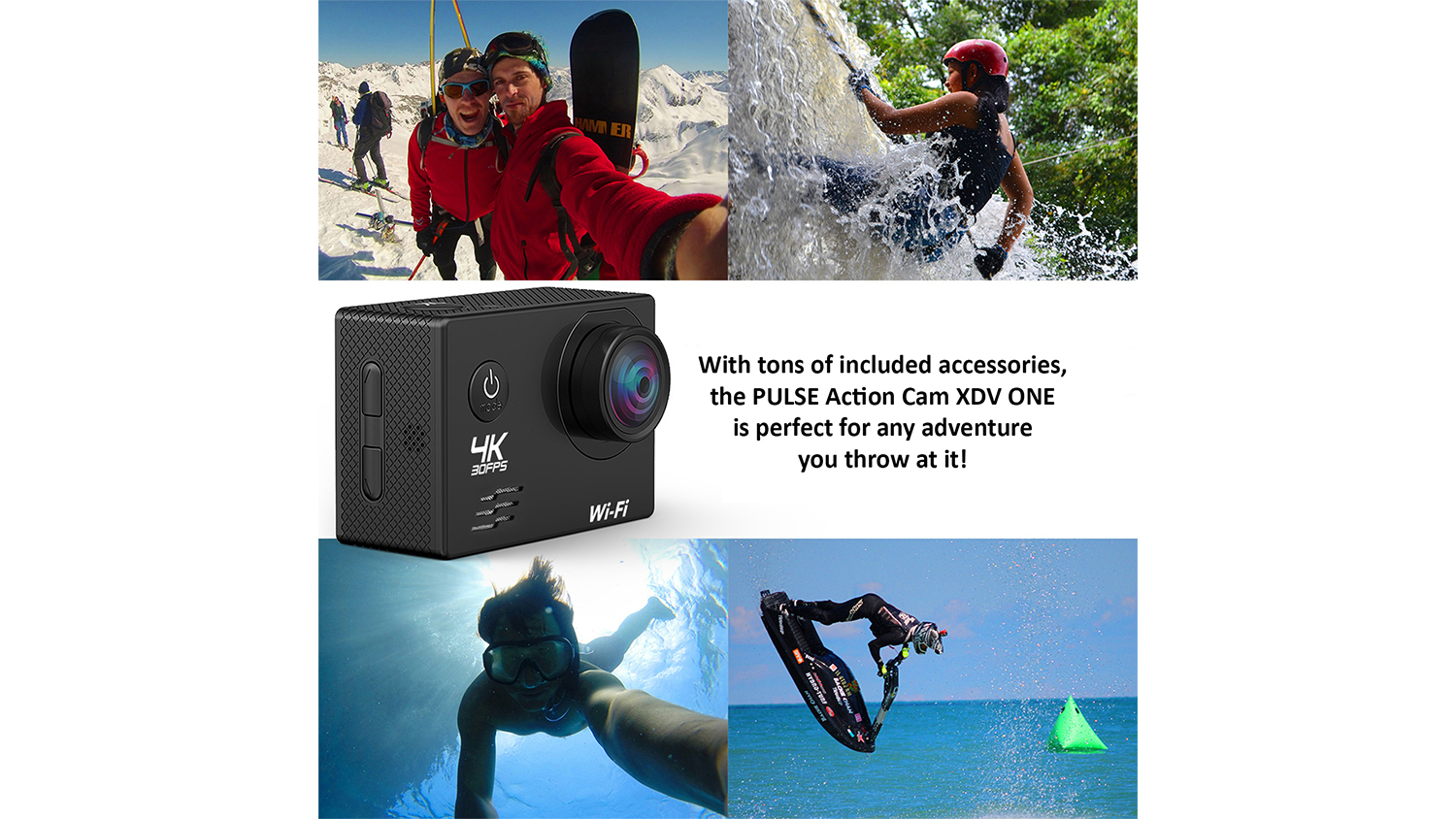 PULSE XDV ONE Action Camera - Black | Harvey Norman New Zealand