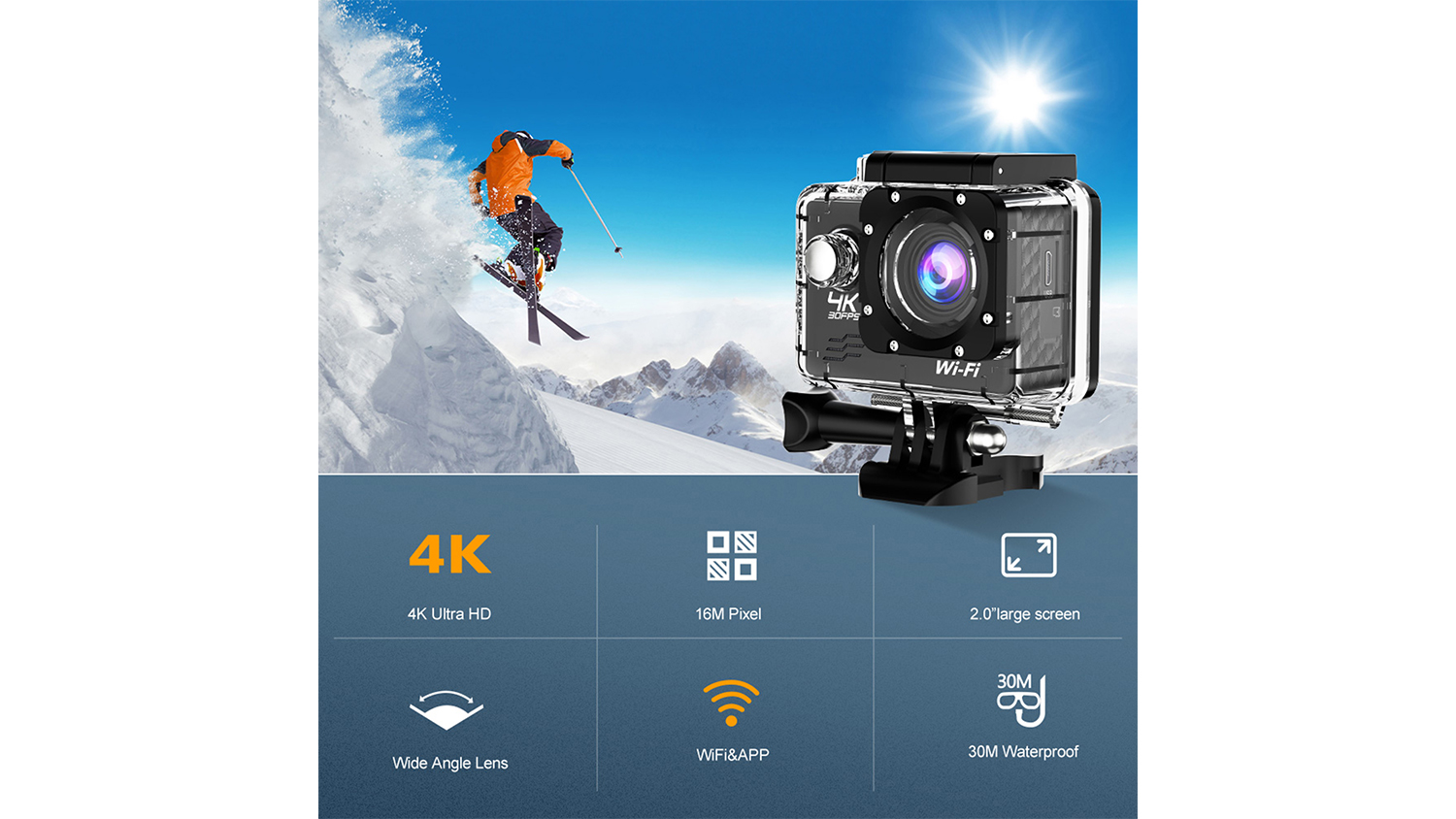 PULSE XDV ONE Action Camera - Black | Harvey Norman New Zealand