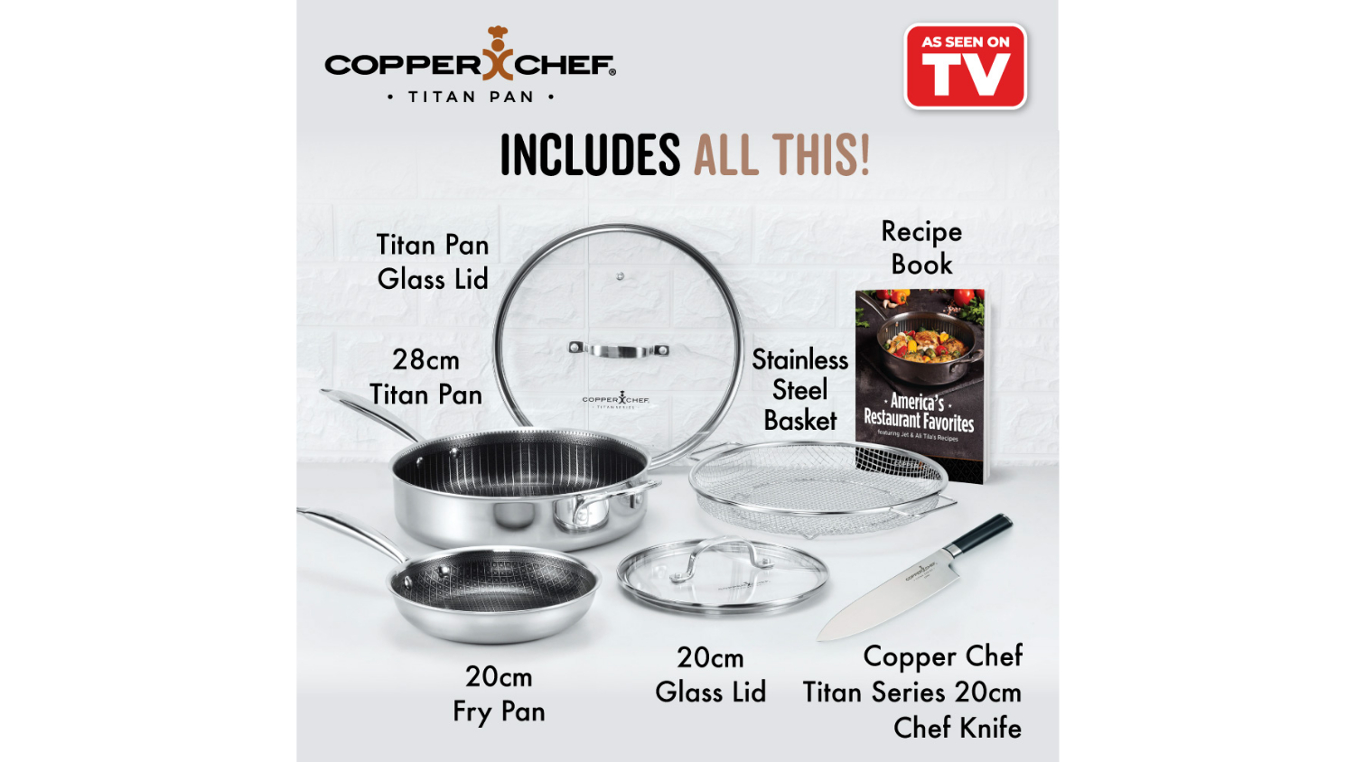 As Seen On TV Copper Chef Titan Pan - Stainless Steel | Harvey Norman ...