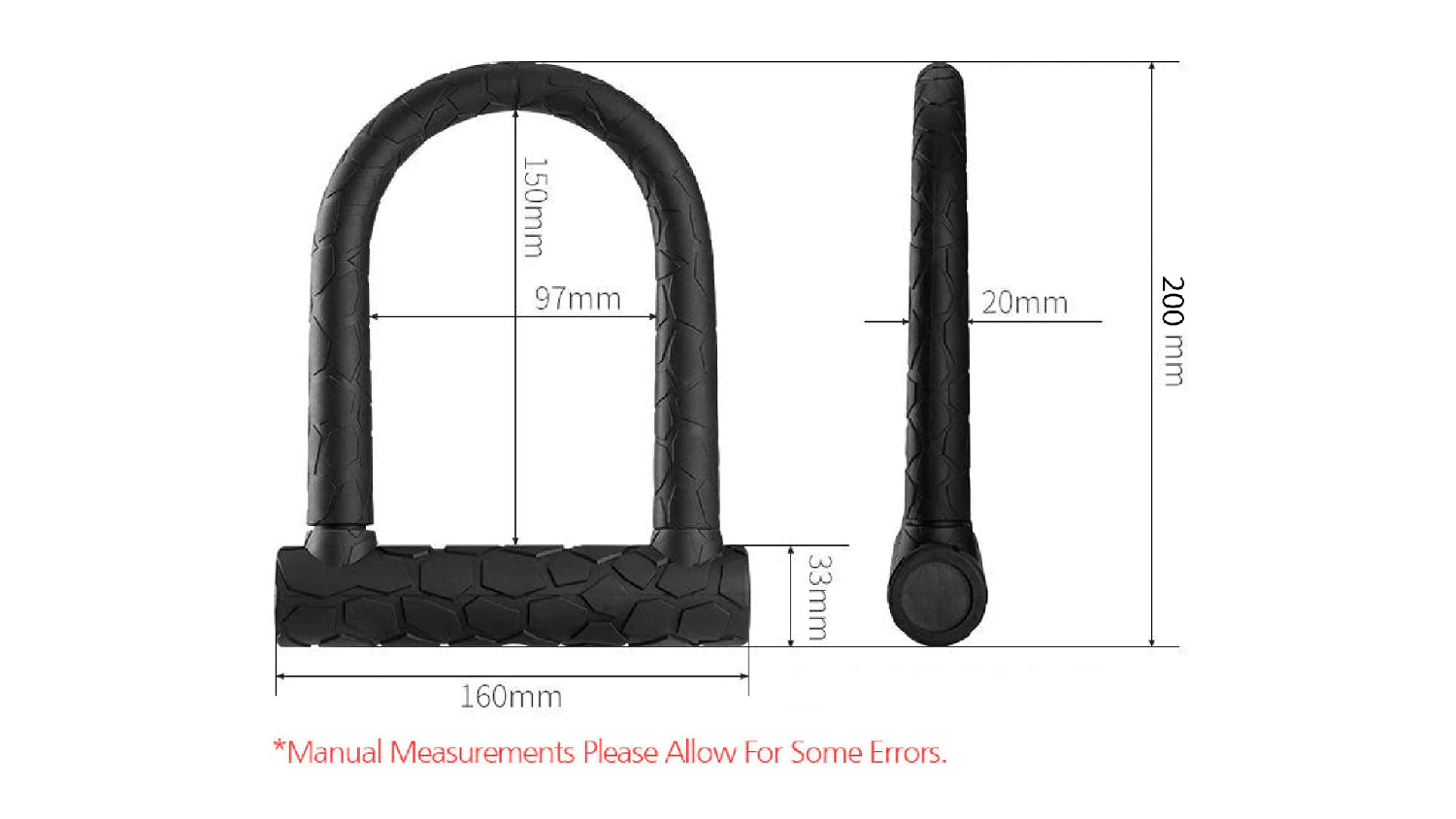 Kmall Anti-Theft Key Operated U-Lock - Black | Harvey Norman New Zealand