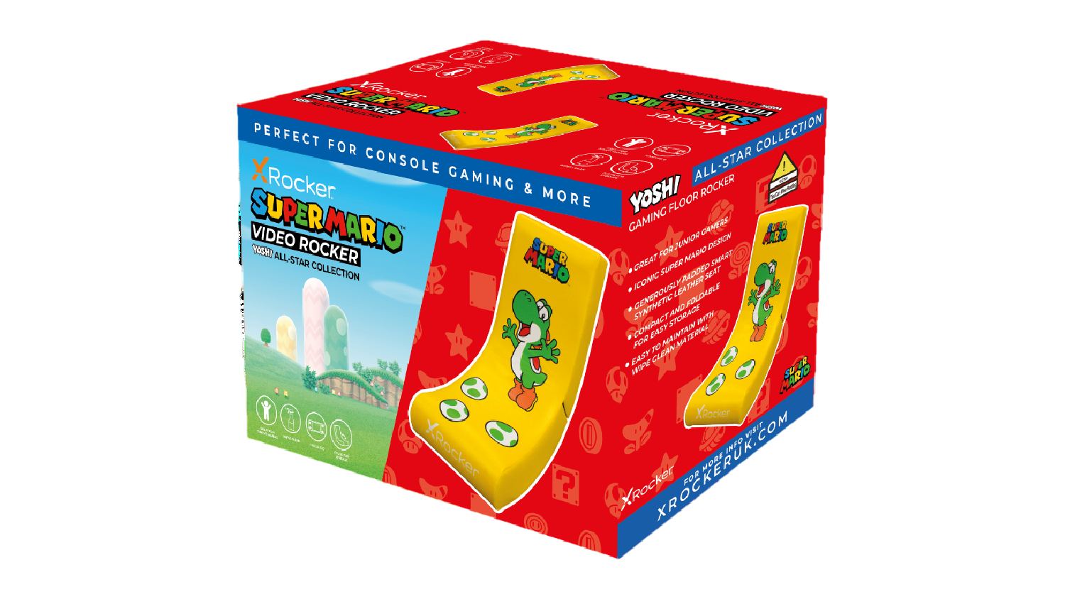 X Rocker Pose Licensed Floor Rocker Chair - Yoshi | Harvey Norman New ...