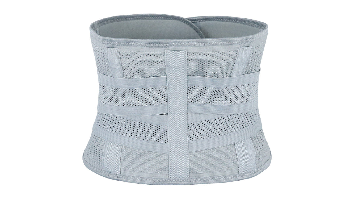 Kmall Adjustable Velcro Lumbar Support Back Brace Medium - Grey ...