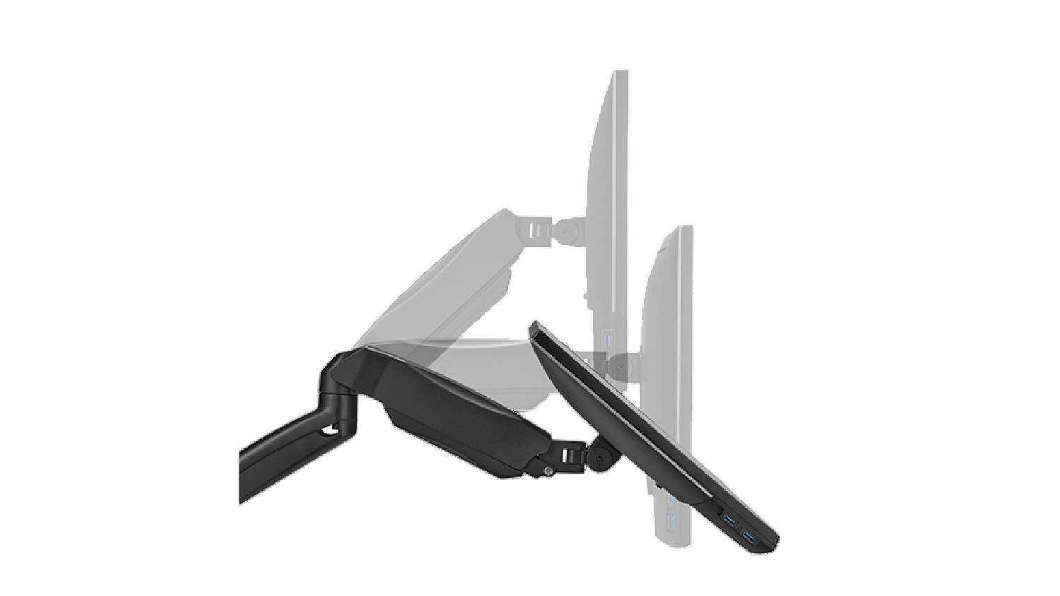 Konic Single Arm Spring-Assisted Monitor Mount with VESA Compatibility ...