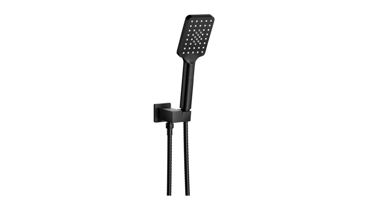 Cefito Square Handheld Shower Head And Hose Hardware 8cm 1 5m Matte