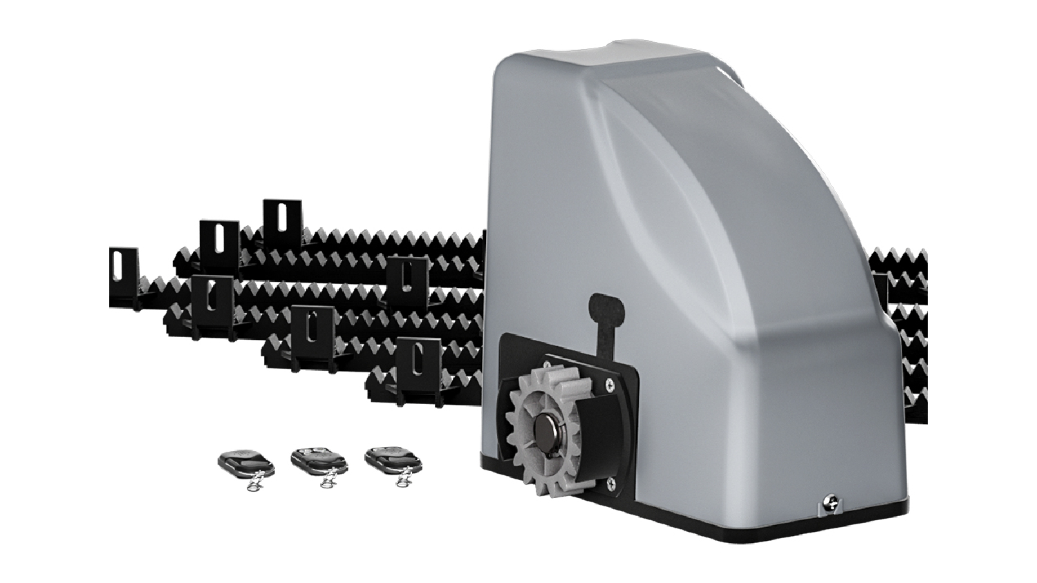 Lockmaster Electronic Sliding Gate Opener Kit with Rails 800kg 6m ...