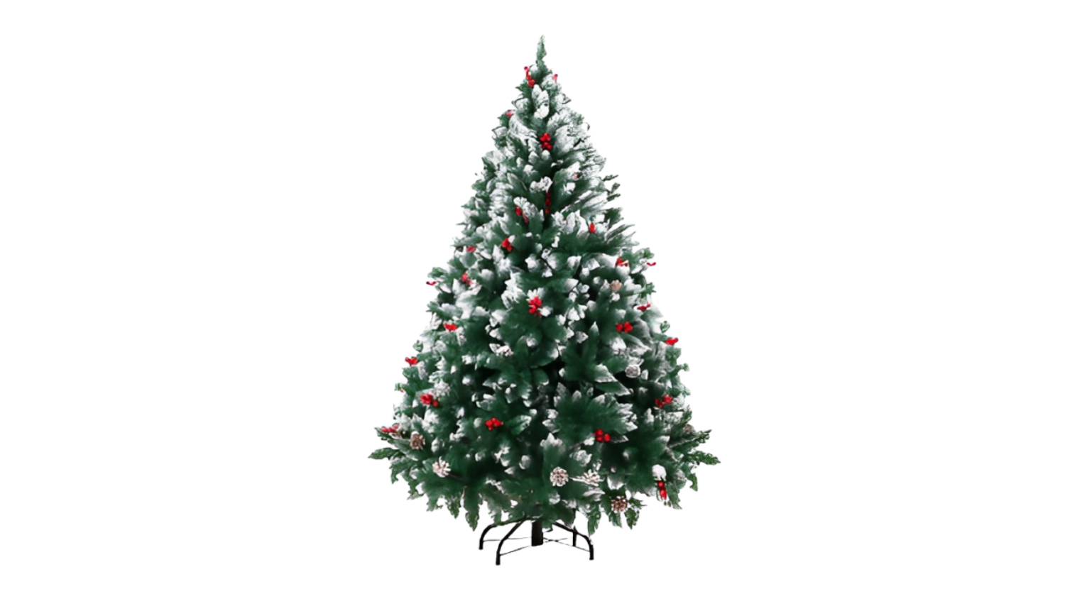 TSB Living Faux Christmas Tree with Frosted Tips, Nature-Inspired ...