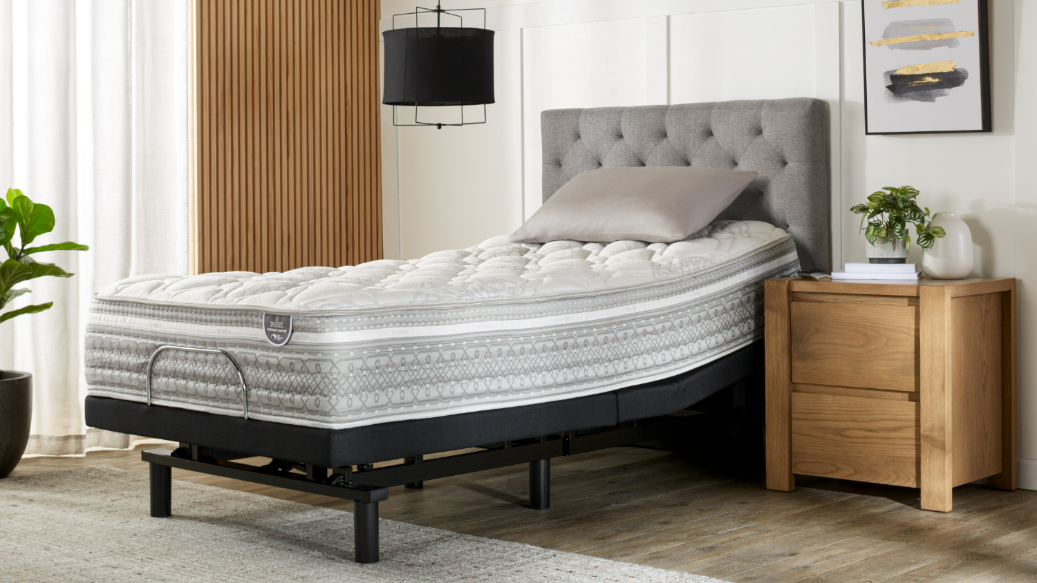 Relax Medium King Single Mattress and MotionComfort Adjustable Base by SleepMaker Harvey Norman New Zealand
